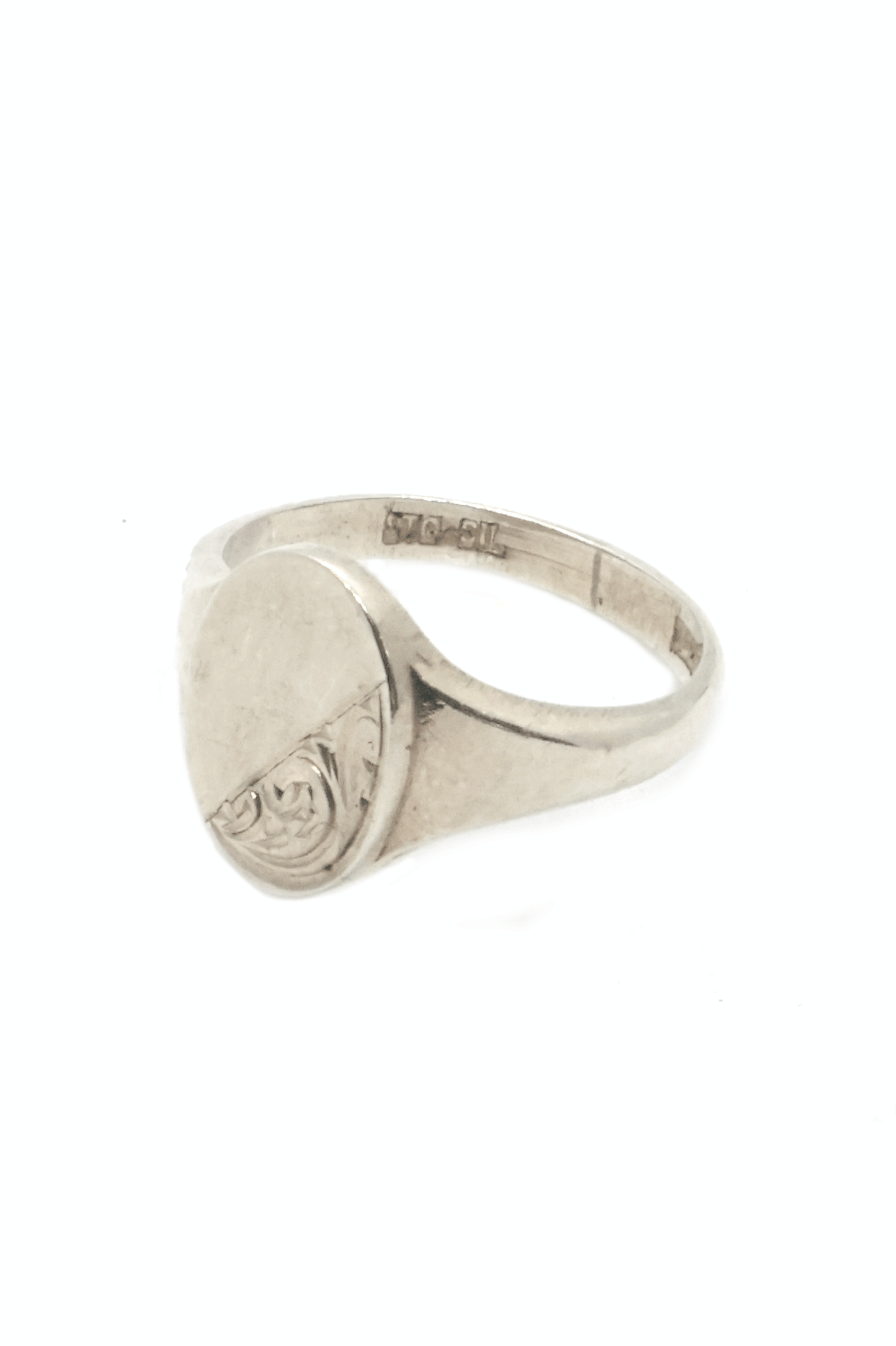 70s British Vintage Silver Signet Ring – BOUTIQUE ROMANTIQUE