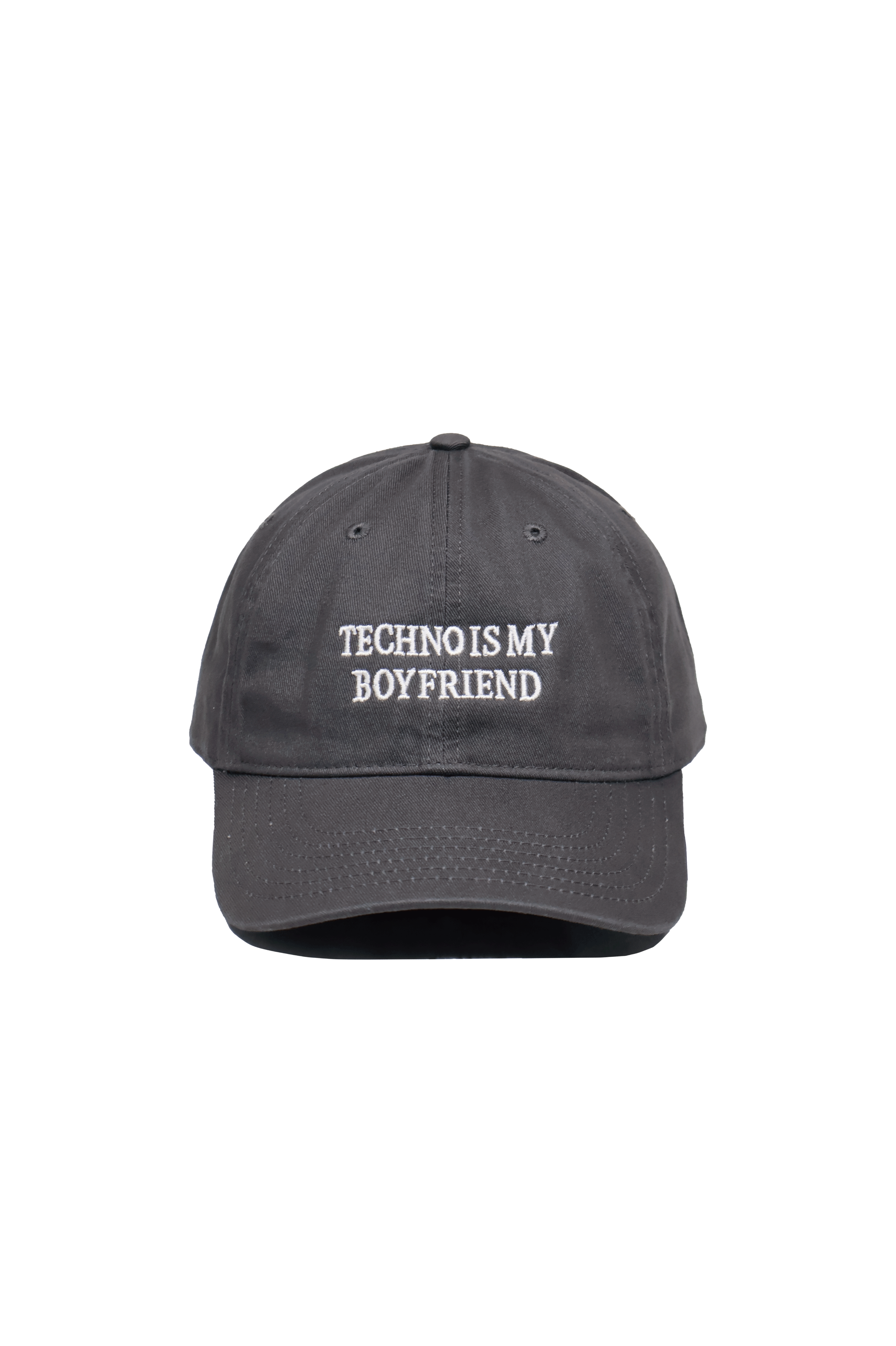 TECHNO IS MY BOYFRIEND HAT Charcoal – BOUTIQUE ROMANTIQUE